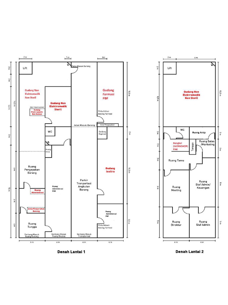 Denah Bangunan | PDF