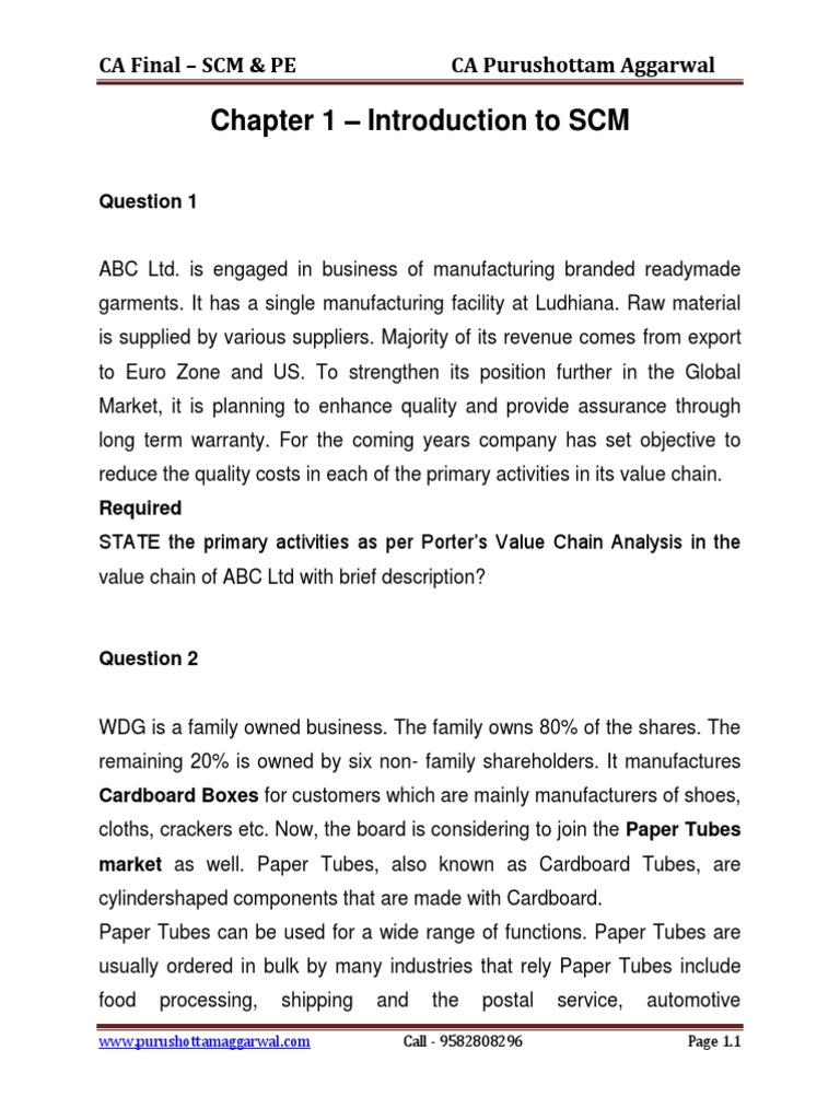 1st Introduction To SCM | PDF | Low Cost Carrier | Airlines