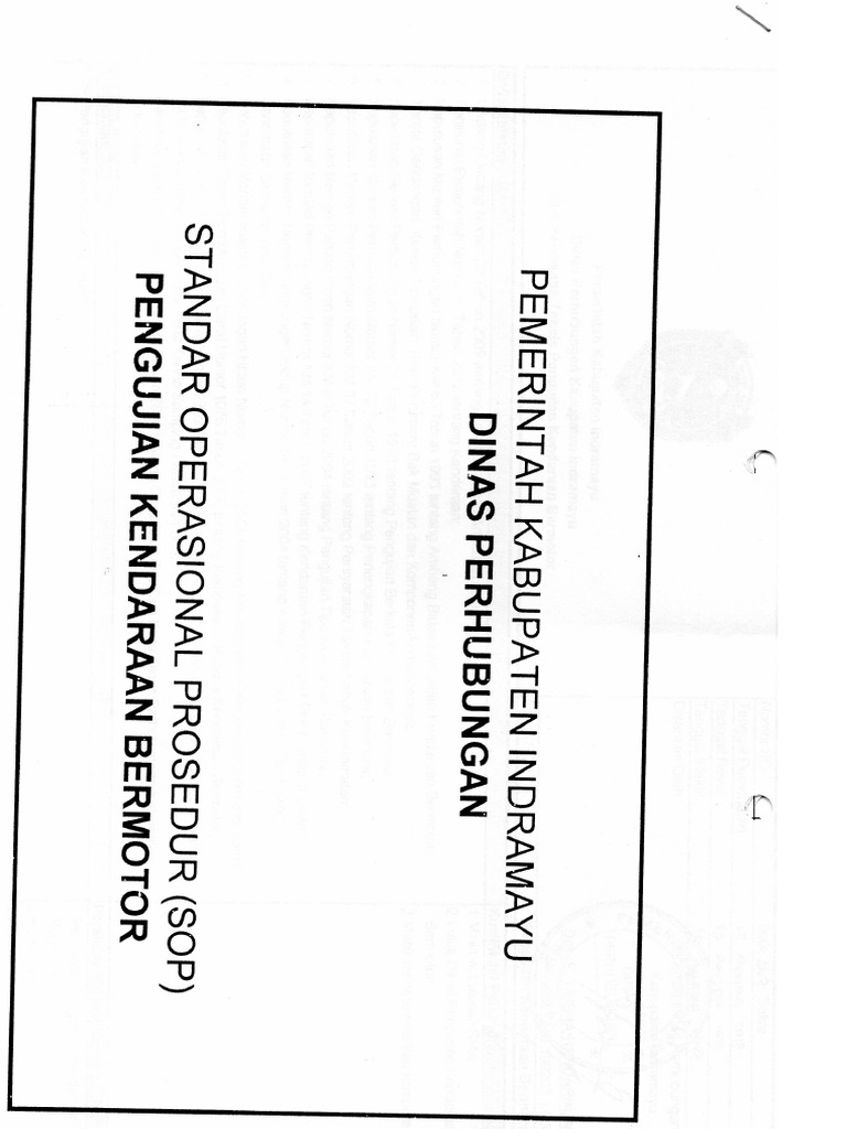 SOP PKB Kab Indramayu | PDF