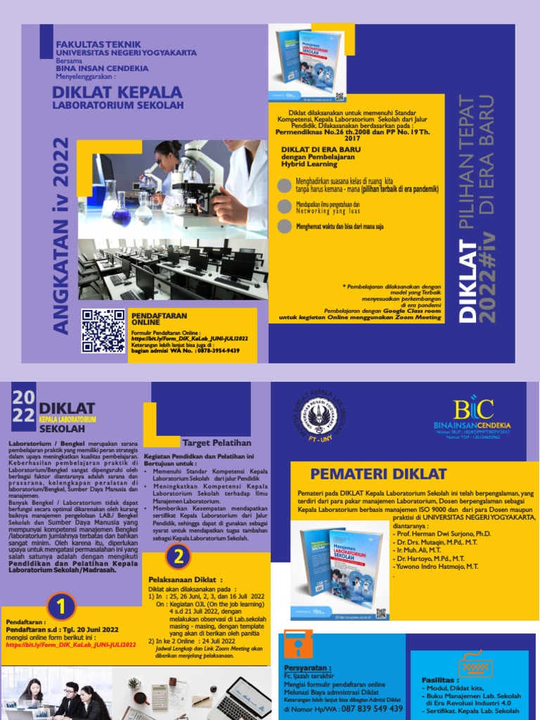 Diklat Kepala Lab Sekolah 2022 | PDF