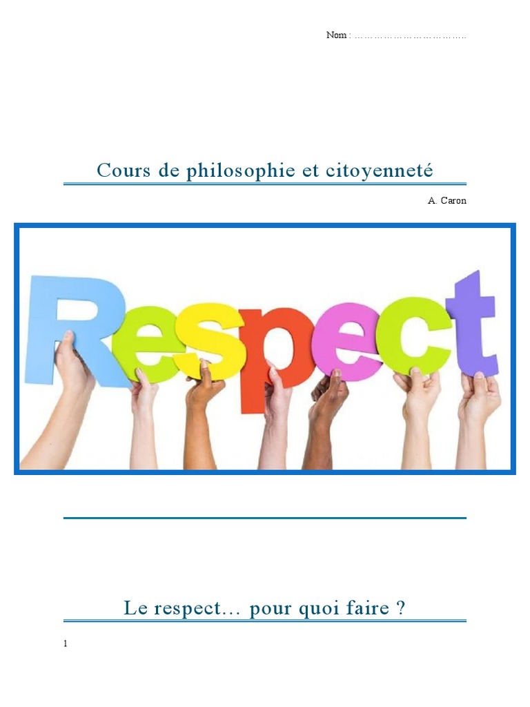 Le Respect | PDF