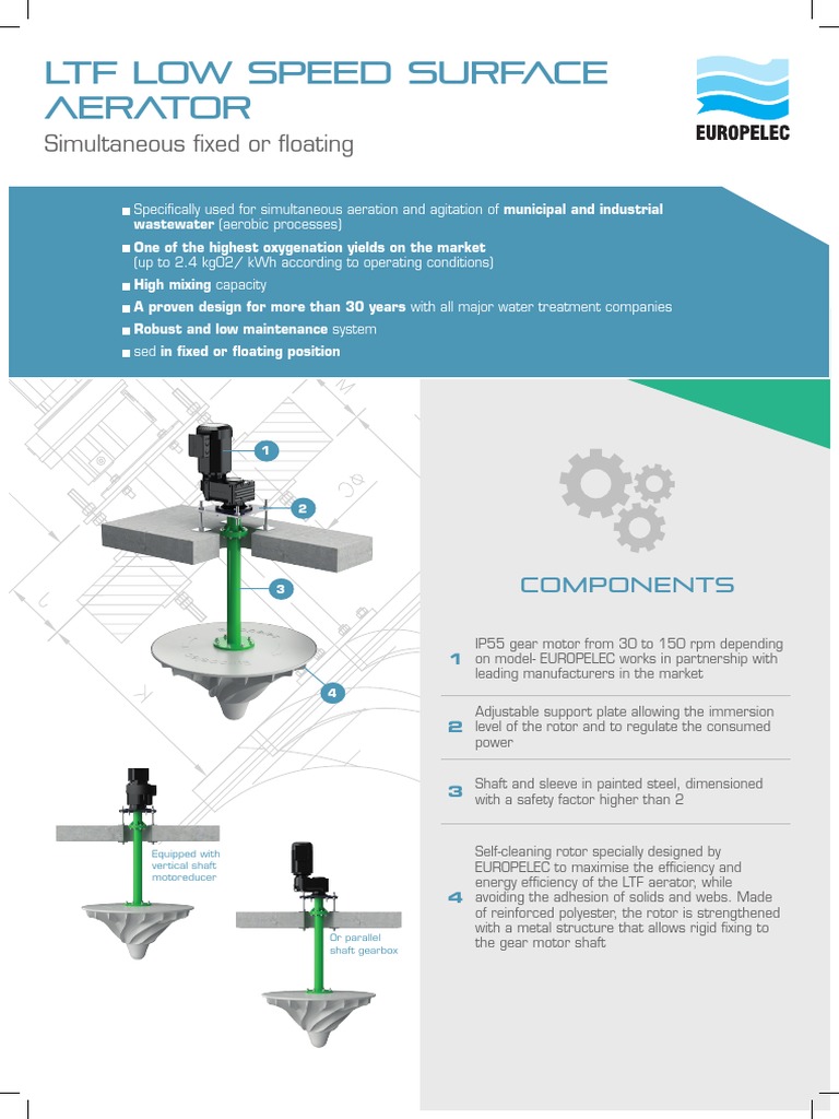 LTF Low Speed Surface Aerator EN | PDF | Technology & Engineering