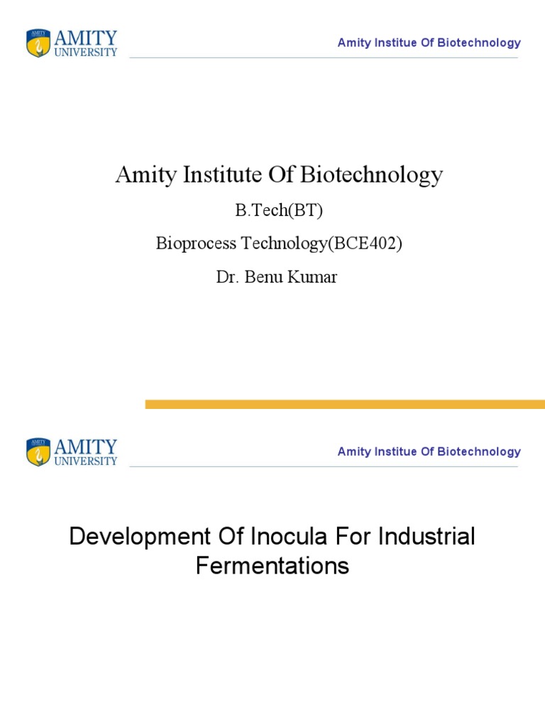 Development of Inoculum | PDF | Yeast | Fermentation