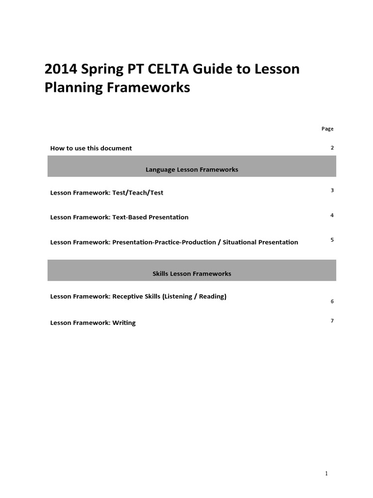 Antony's Detailed Lesson Shapes | PDF | Second Language | Learning