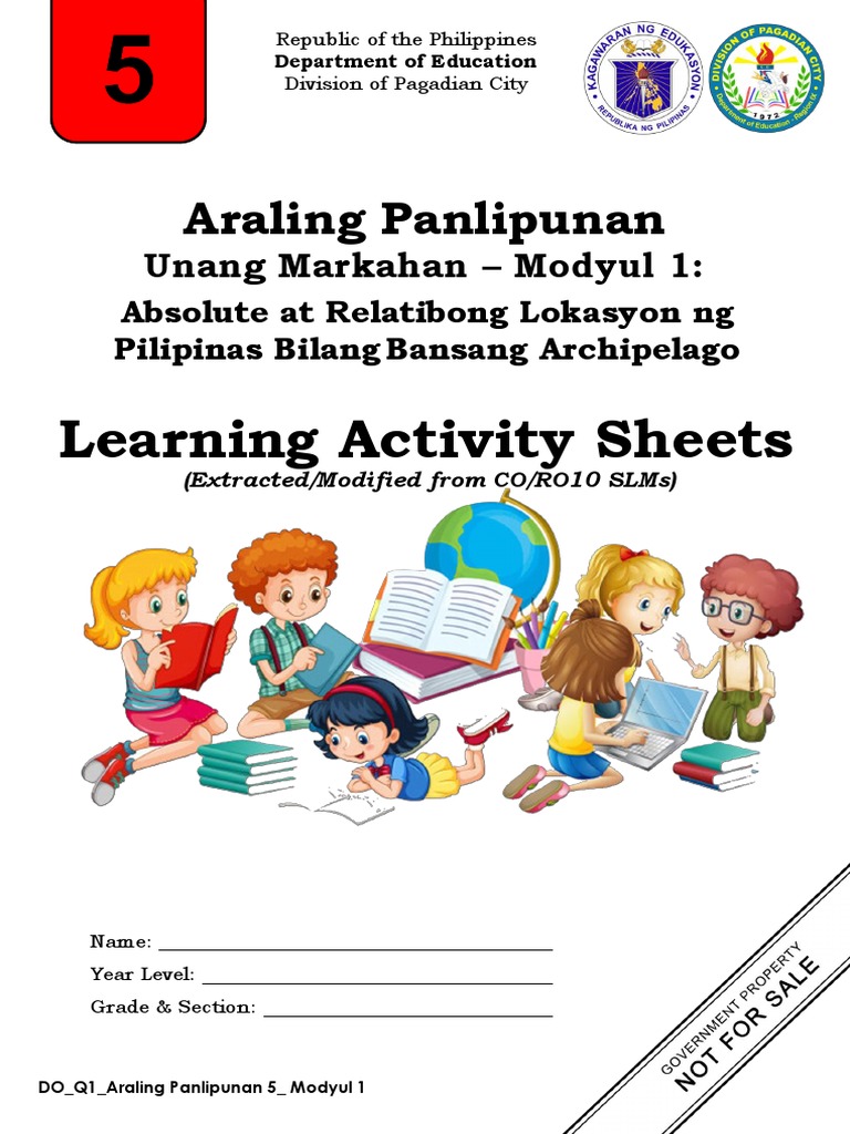 Araling Panlipunan: Learning Activity Sheets | PDF