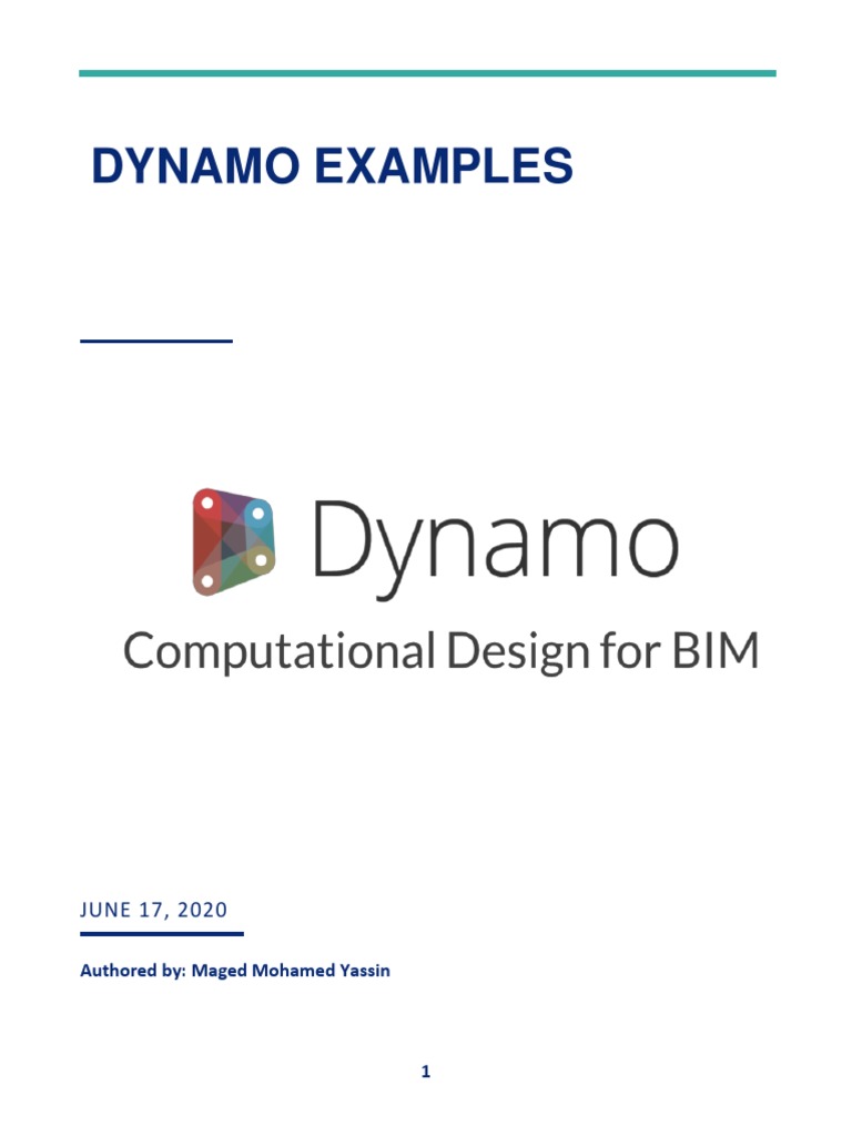 Dynamo Examples | PDF | Microsoft Excel | Autodesk Revit