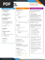 Exam P Formula Sheet PDF | PDF | Actuarial Science | Variance