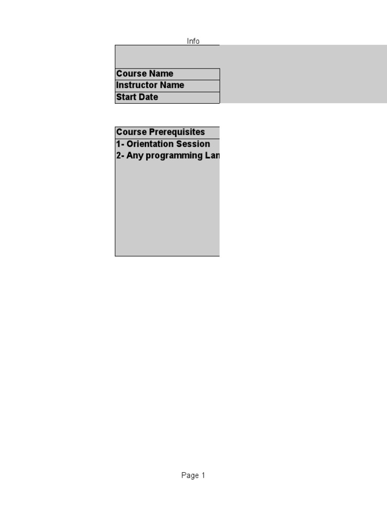 C Programming Course Checklist And Assignment Document Pdf C Programming Language