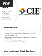 TOEFL Itp Digital Format (Online Itp) Di Ilp Cikini | PDF