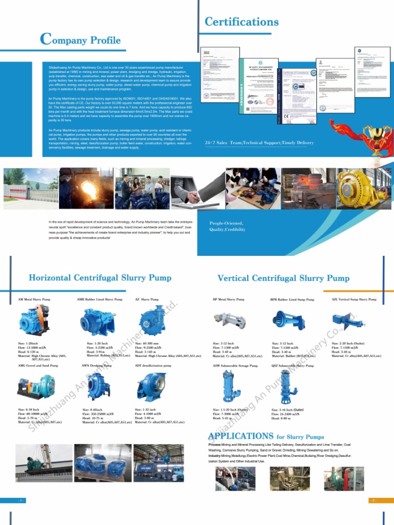 An Pump Catalogue | PDF