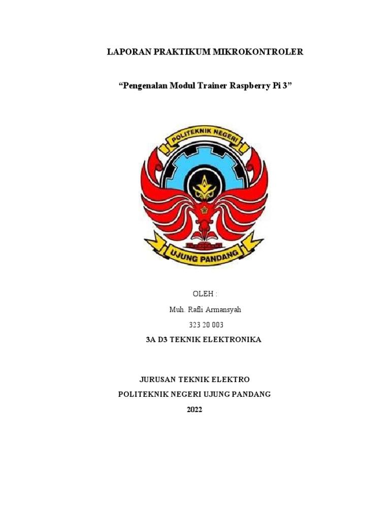 Laporan 1 Praktikum MIkrokontroller (Pengenalan Modul Trainer Raspberry Pi 3) | PDF