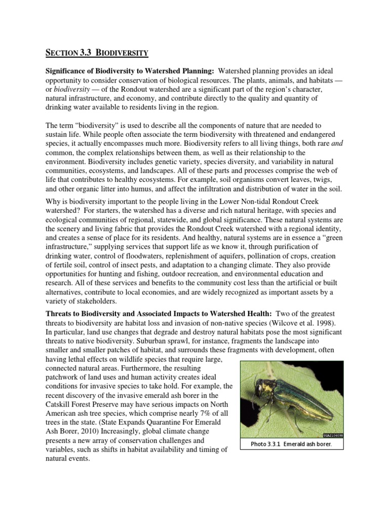 Section 3.3 Biodiversity 12.30 | Download Free PDF | Biodiversity | Wetland