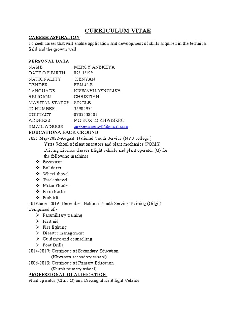 Curriculum Vita1 | PDF