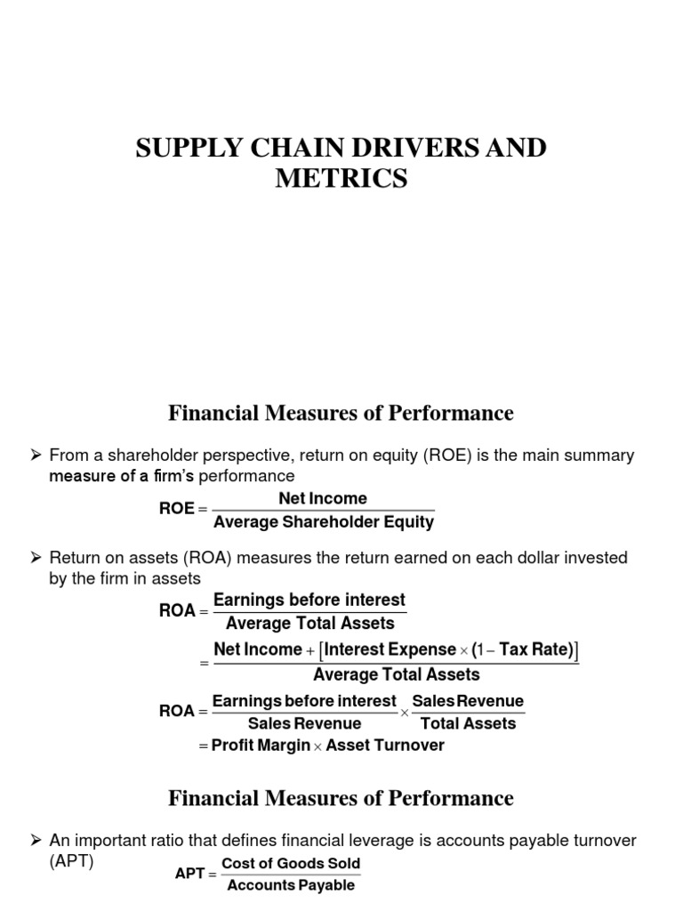 Key Drivers of Supply Chain Performance | PDF | Pricing | Supply Chain