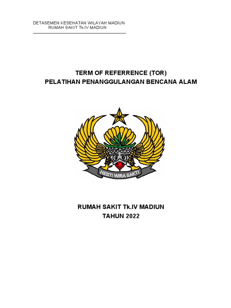 Tor Pelatihan k3 Bencana | PDF | Sains & Matematika