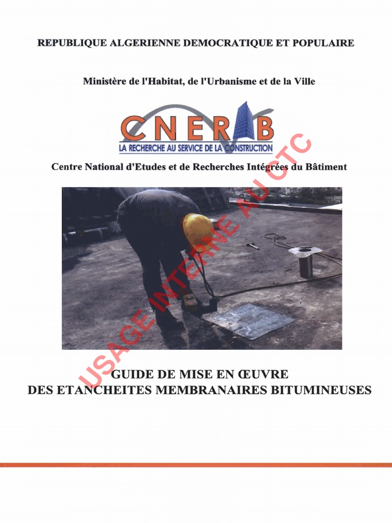 Guide d'Étanchéité des Toitures Terrasses | PDF