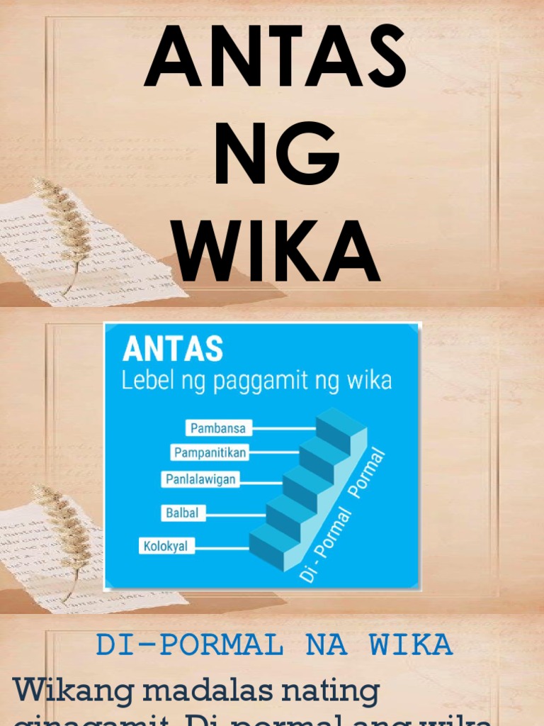 Antas NG Wika | PDF Antas NG Wika | PDF
