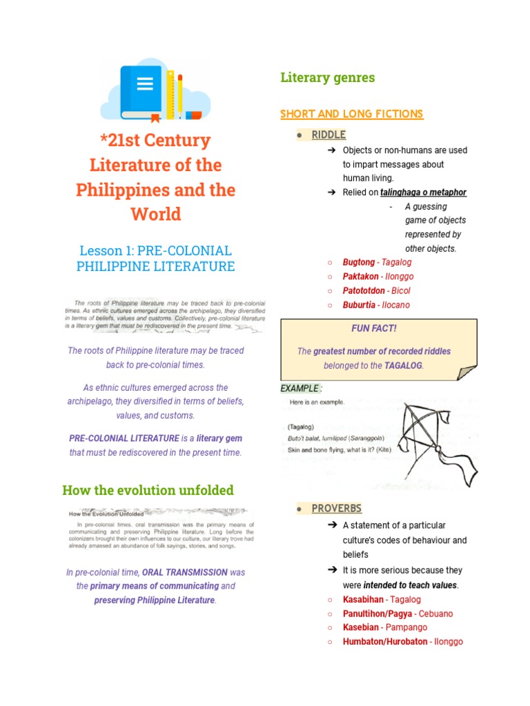 21st CLPW Notes | PDF | Poetry | Philippines
