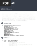 Amarnath Devops Resume | PDF | Software Development | Cloud Computing