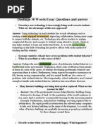 Duolingo English Test Template For Writing | PDF