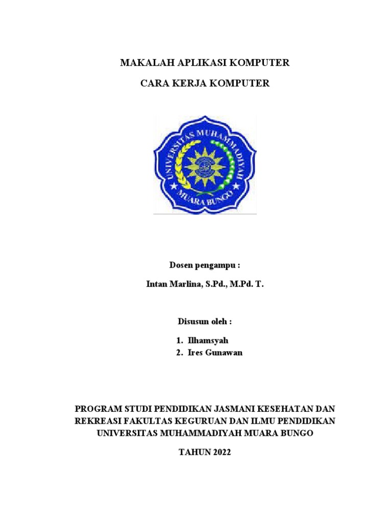 Proses Kerja dan Komponen Komputer | PDF