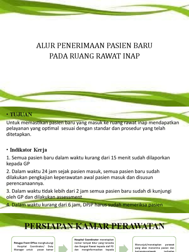 Alur Penerimaan Pasien Ranap (1) Salinan | PDF