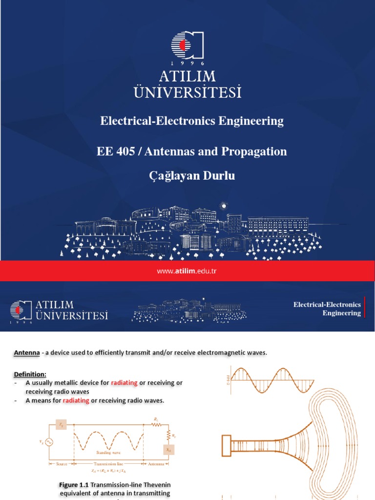 EE 405 LectureNotes 1 | PDF | Antenna (Radio) | Physical Phenomena