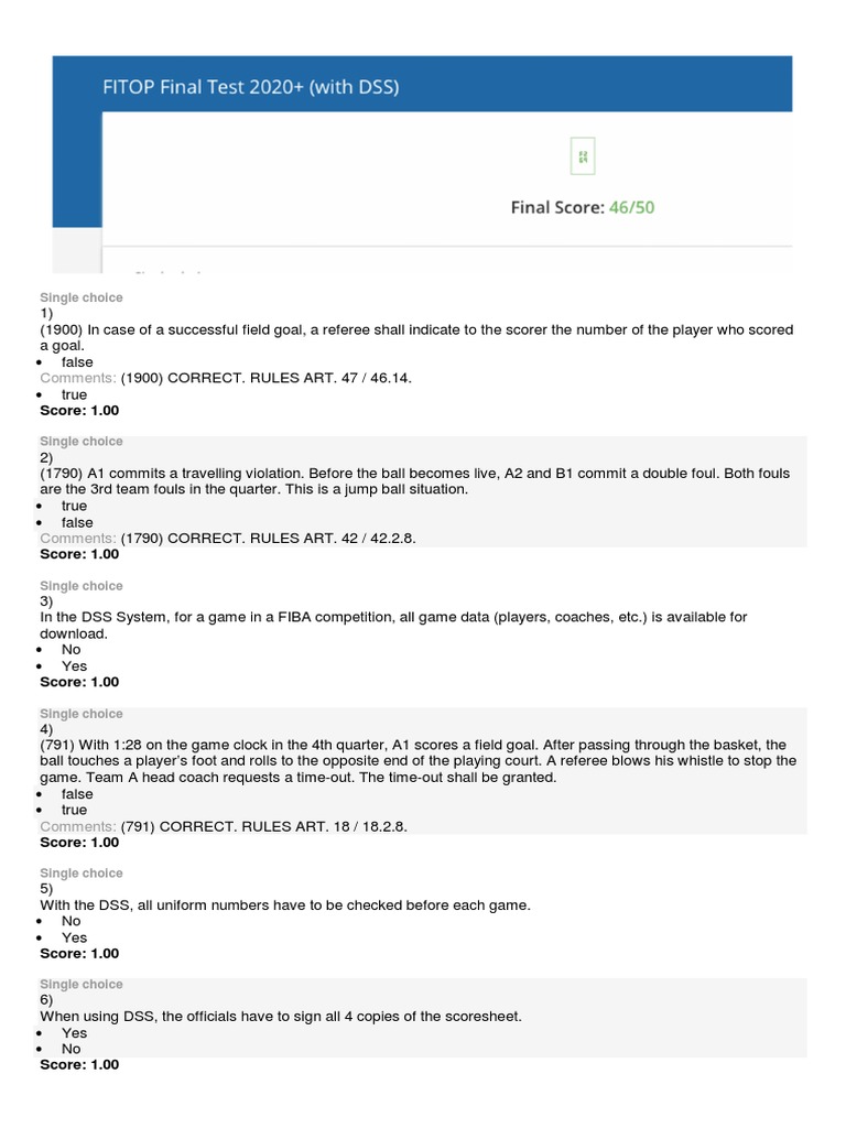 Quiz | PDF | Sports | Games Of Physical Skill