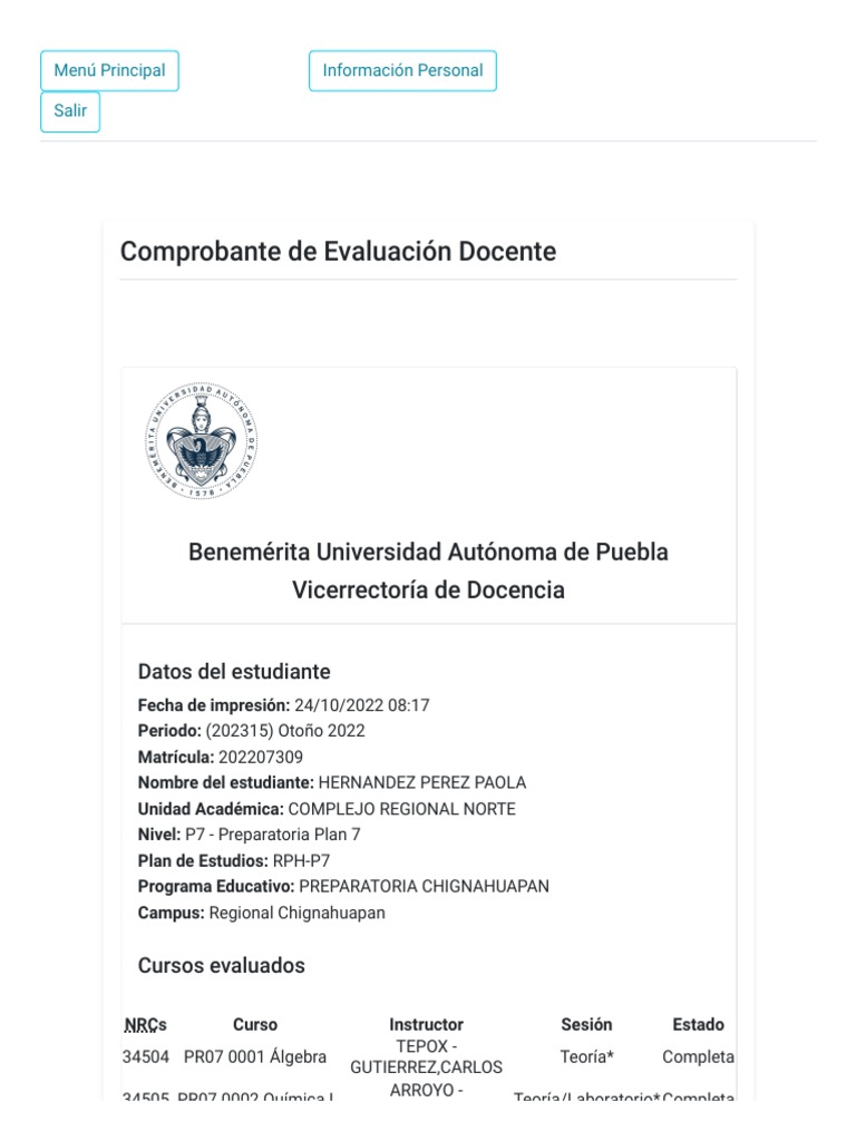 Autoservicios BUAP | PDF