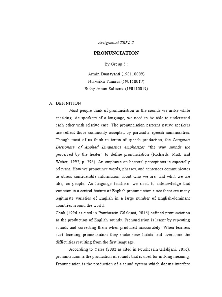 Assignment Tefl 2 Pdf Language Education English Language
