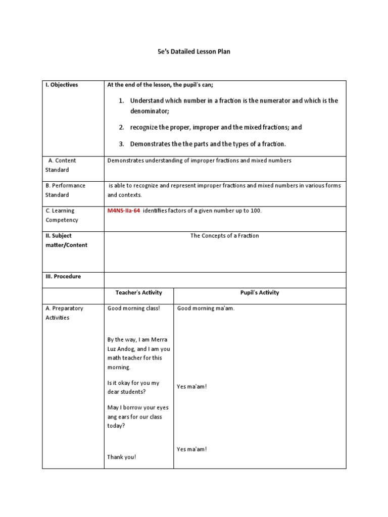 5e's Datailed LP (Andog, Merra Luz) | PDF | Mathematics | Behavior ...