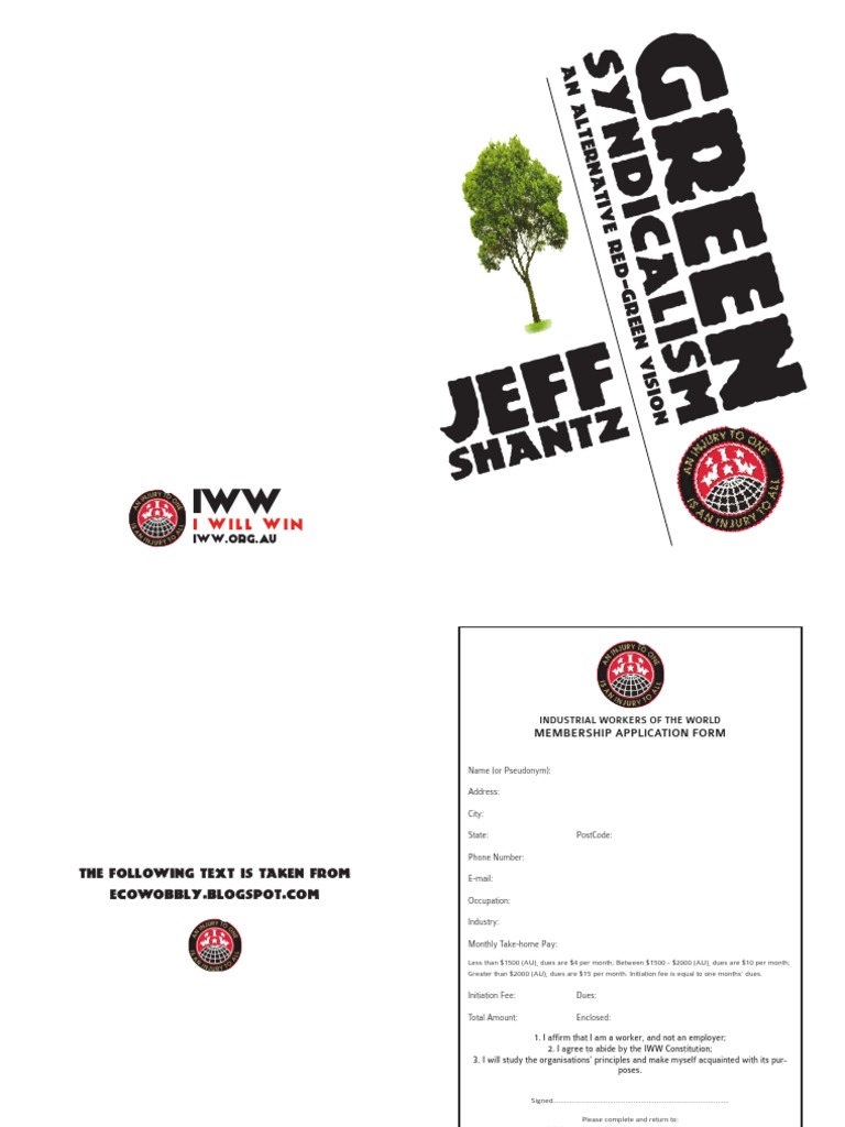 Jeff Shantz - Green Syndicalism: An Alternative Red-Green Vision | PDF ...