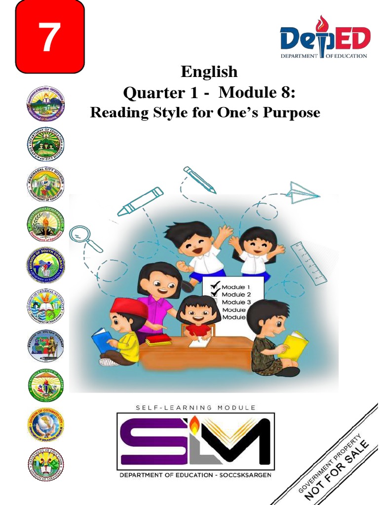 English7 q1 Mod8of8 Reading v2 | PDF | Speed Reading | Phobia