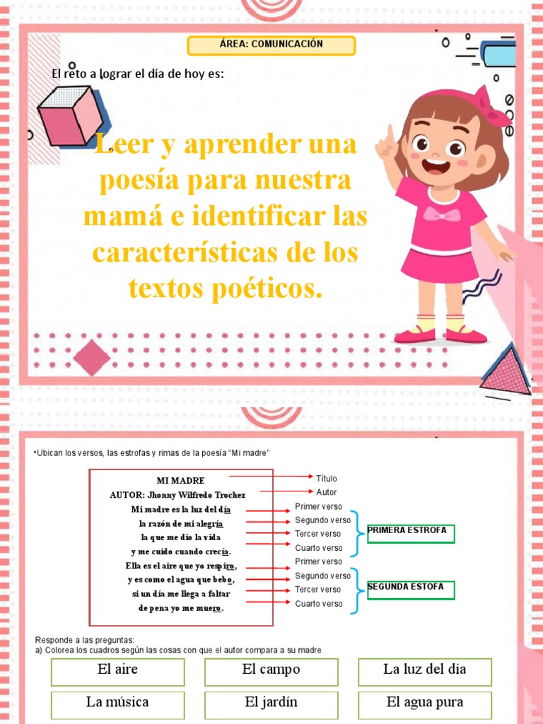 3° Grado - PPT - Dia 02 de Mayo | PDF | Poesía