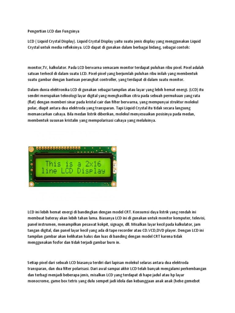 Materi LCD 2 | PDF