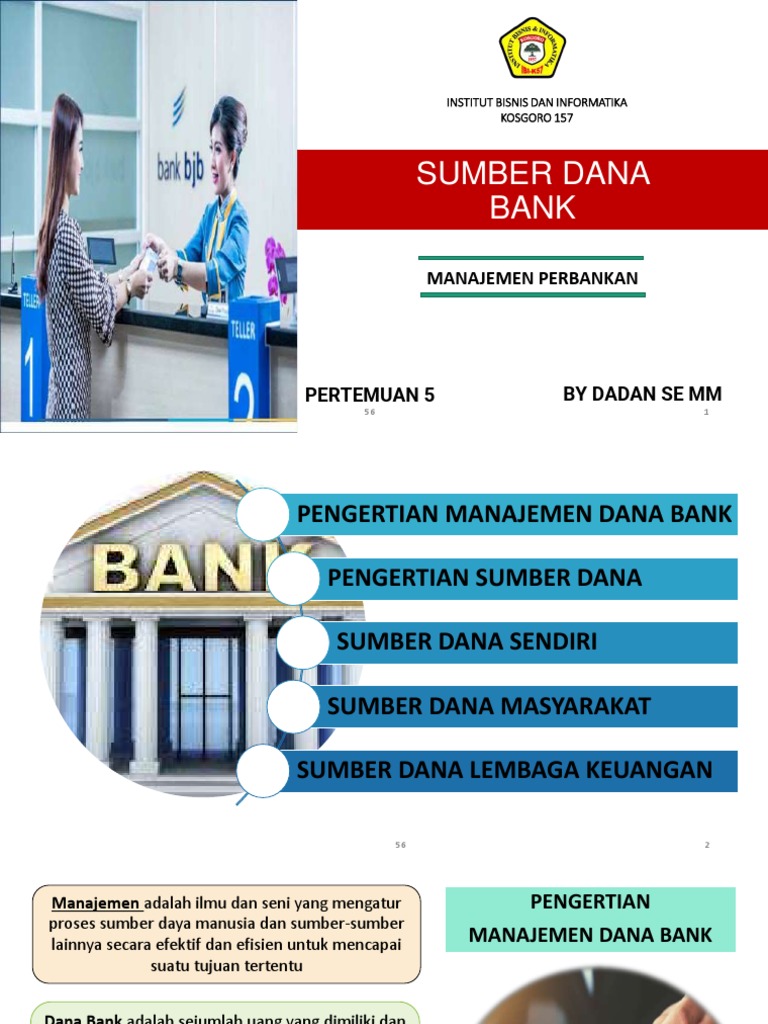 Manajemen Dana dan Sumber Dana Bank | PDF | Bisnis