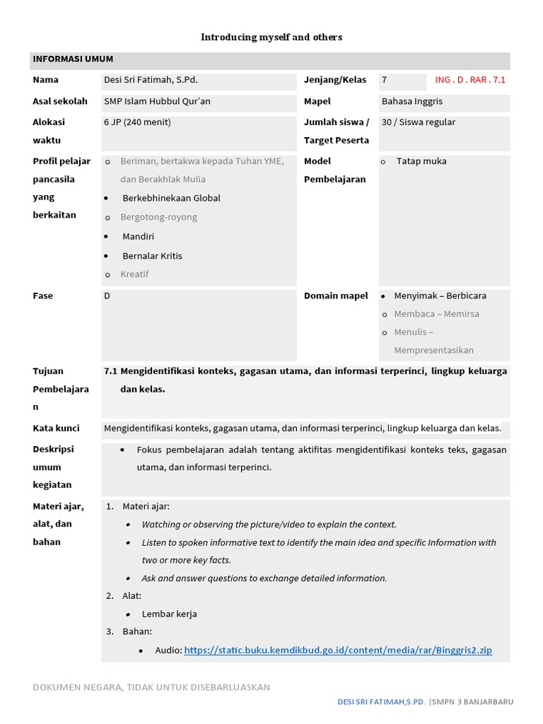 Ma Bahasa Inggris DSF | PDF