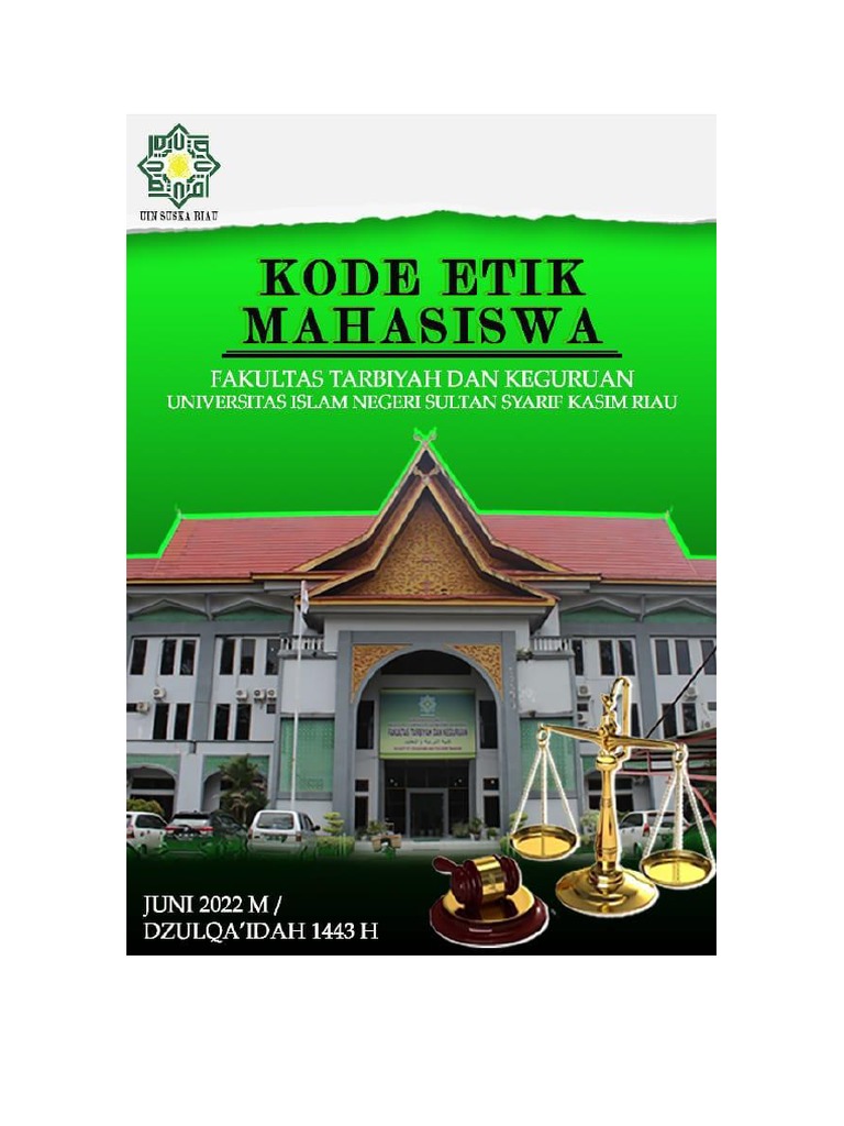 Kode Etik Mahasiswa FTK UIN Suska Riau | PDF | Karier & Perkembangan | Kesehatan Holistik