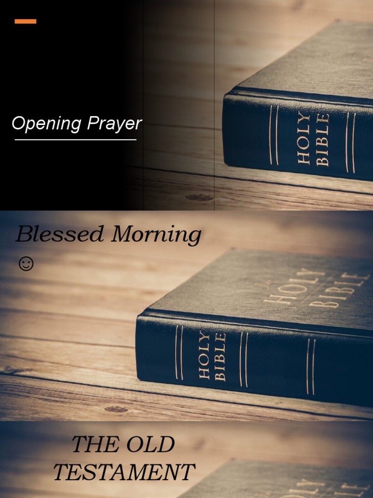 1. Old Testament (1).Pptx | PDF | Bible | Old Testament