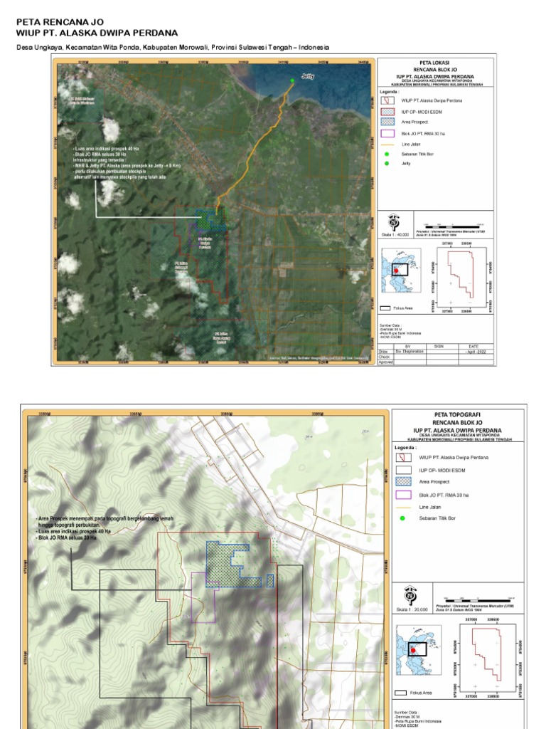Peta Rencana Jo - Wiup Pt. Alaska Dwipa Perdana | PDF