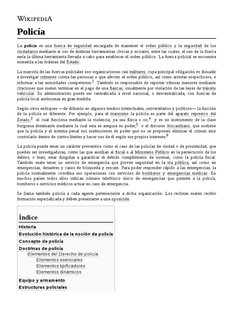 Policía Pdf Policía Estado Política