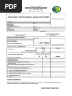 IPAMS Cabin Crew Evaluation Form | PDF | Screening (Medicine) | Health Care