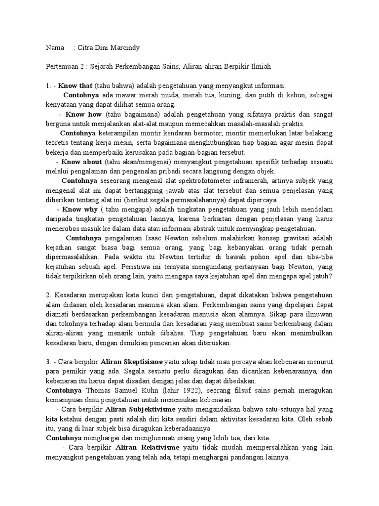 Dasar-Dasar Sains Bab 2 | PDF