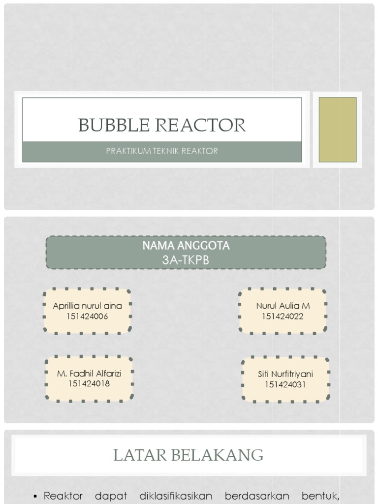 Kelompok 5 Bubble Reactor | PDF