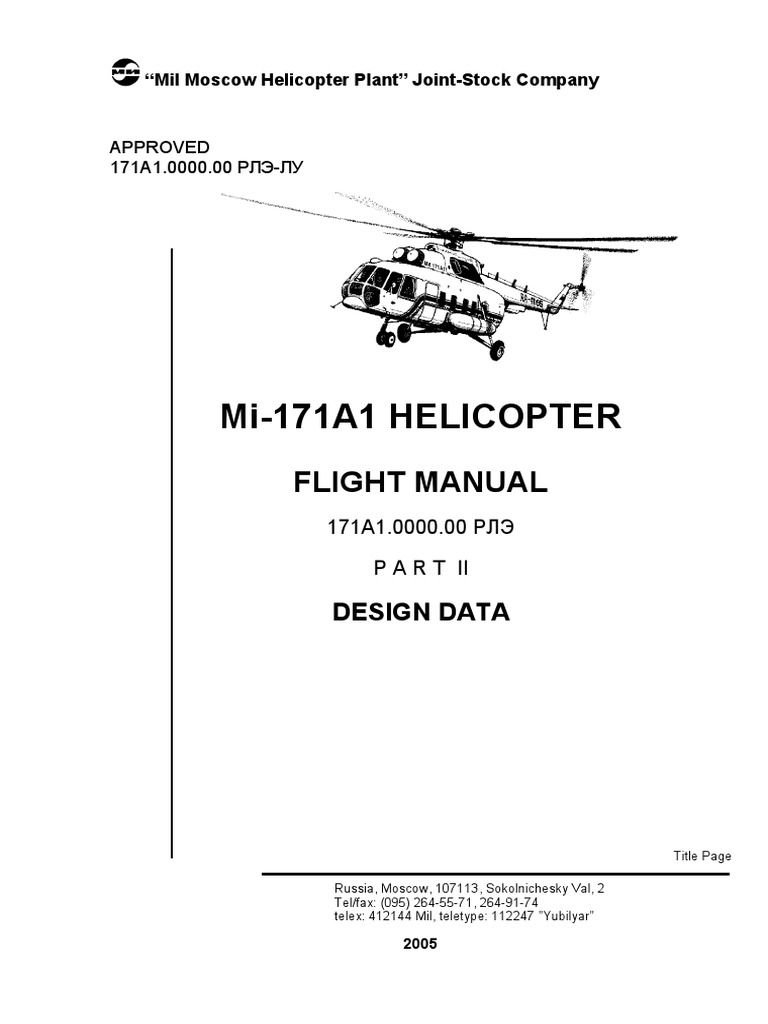 Mi-171A1 RFM Part-II | PDF | Airspeed | Helicopter