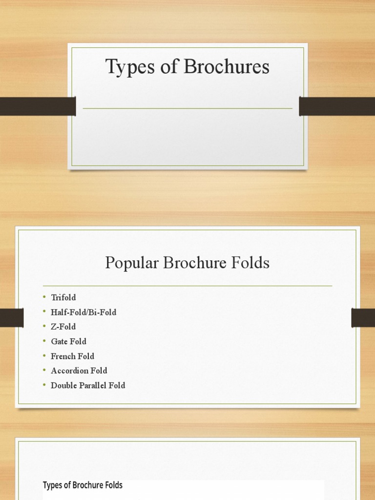Brochure Types and Uses Guide | PDF | Business