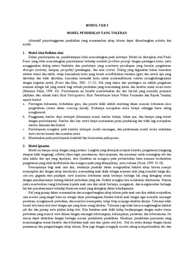 Inisiasi 3 Paud4102 | PDF