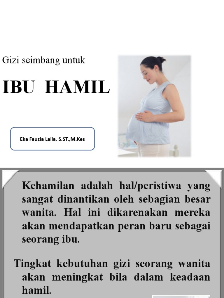 Kebutuhan Gizi Ibu Hamil | PDF