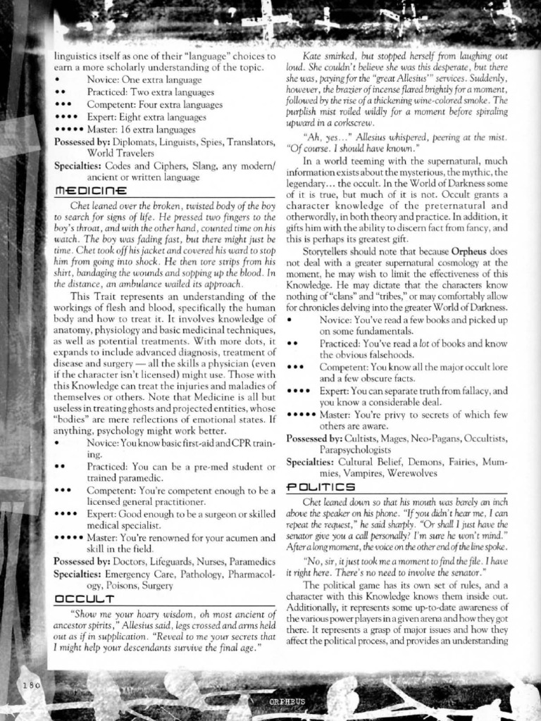 Orpheus Corebook 10 | PDF