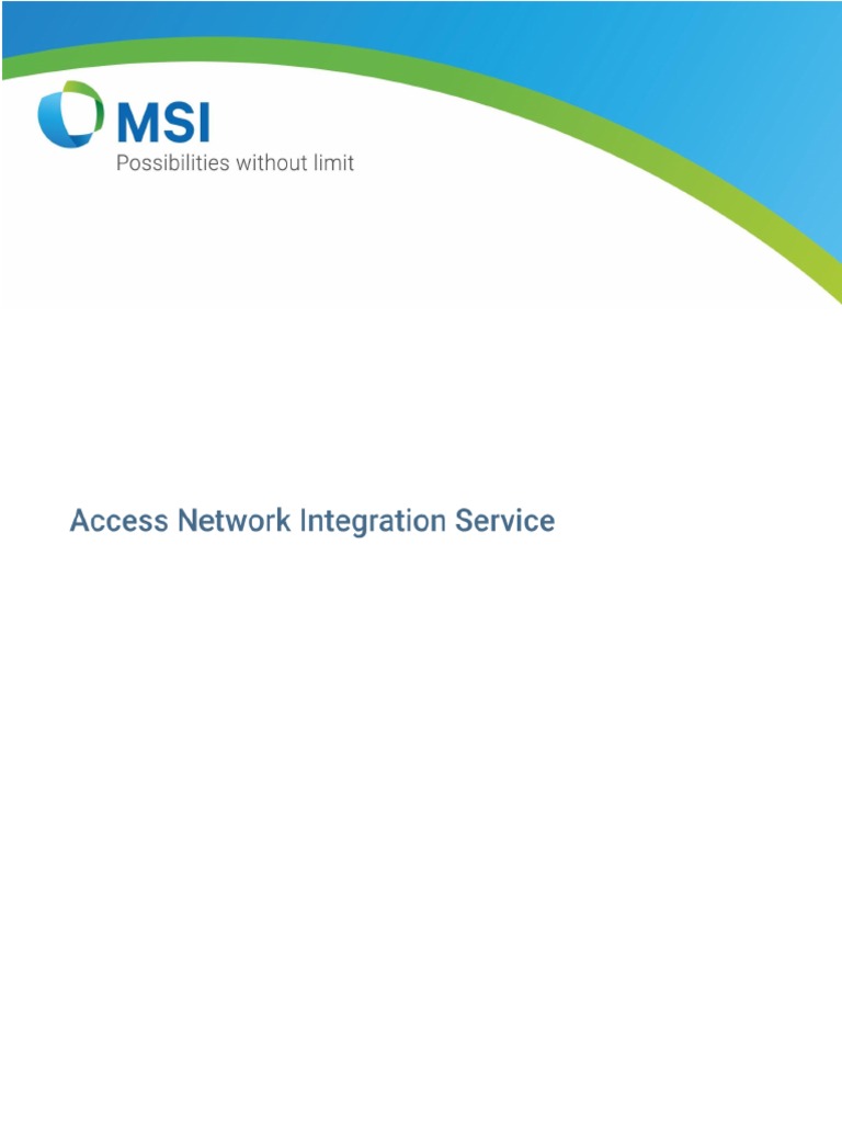 JD - Access Network Integration Service | PDF
